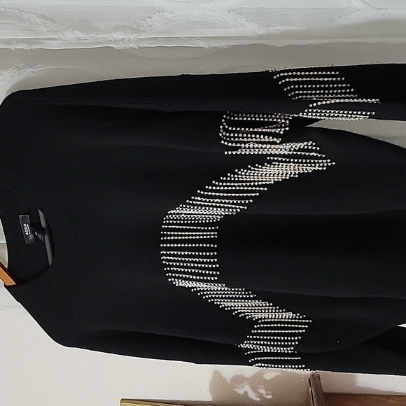 Aqua | Sweaters | Aqua Cashmere Rhinestone Sweater | Poshmark